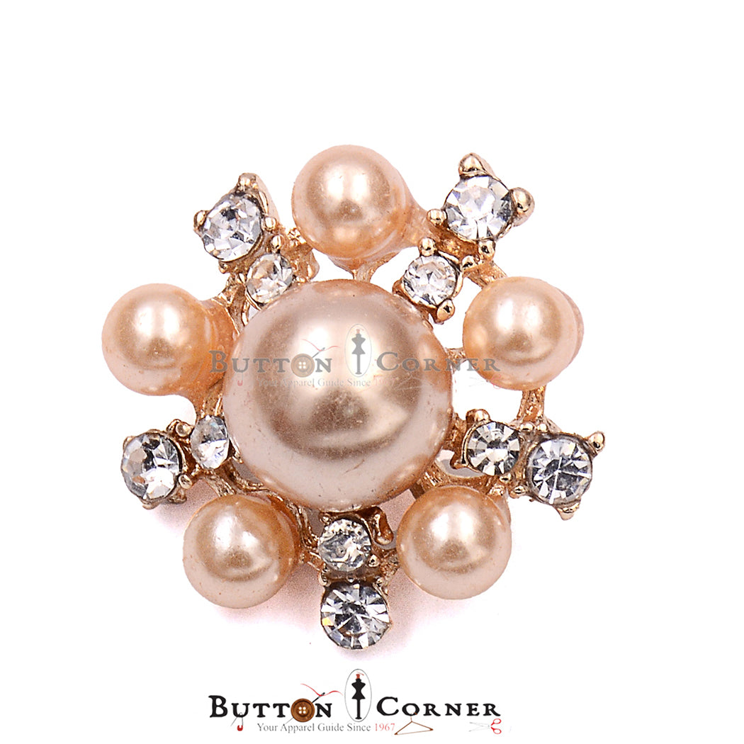Stone & Pearl Fancy Button – Button Corner