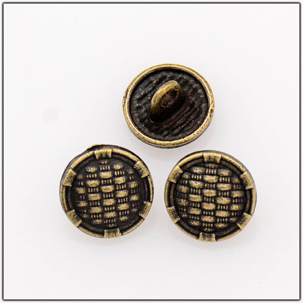 Brass Three Metal Shirt Button – Button Corner