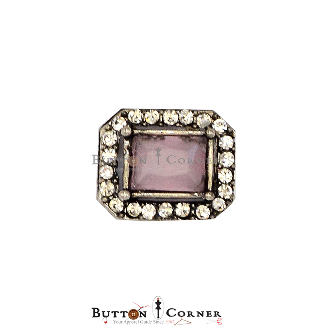 Octagon Shape Fancy Kundan Button – Button Corner