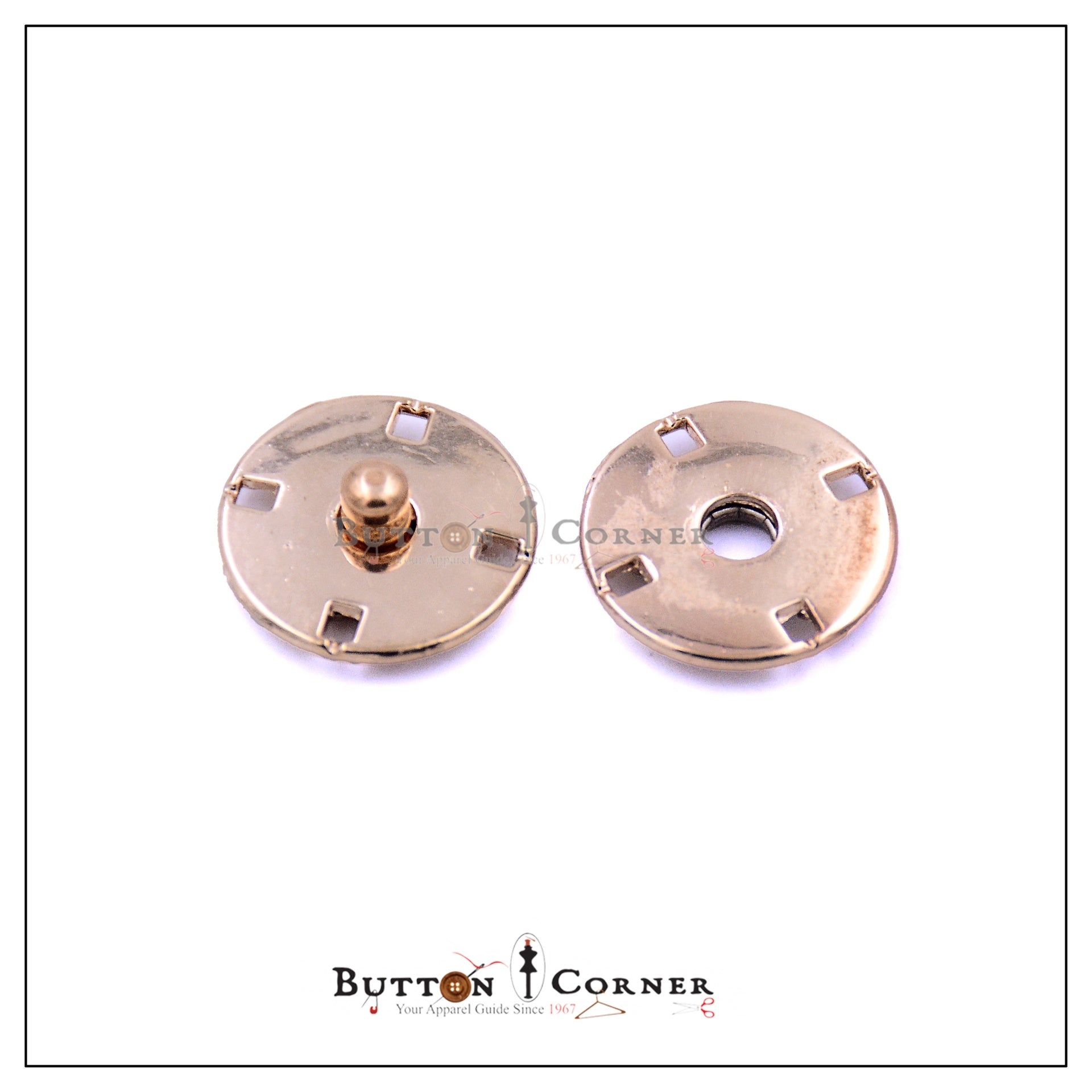 2 Part Metal Snap Button – Button Corner