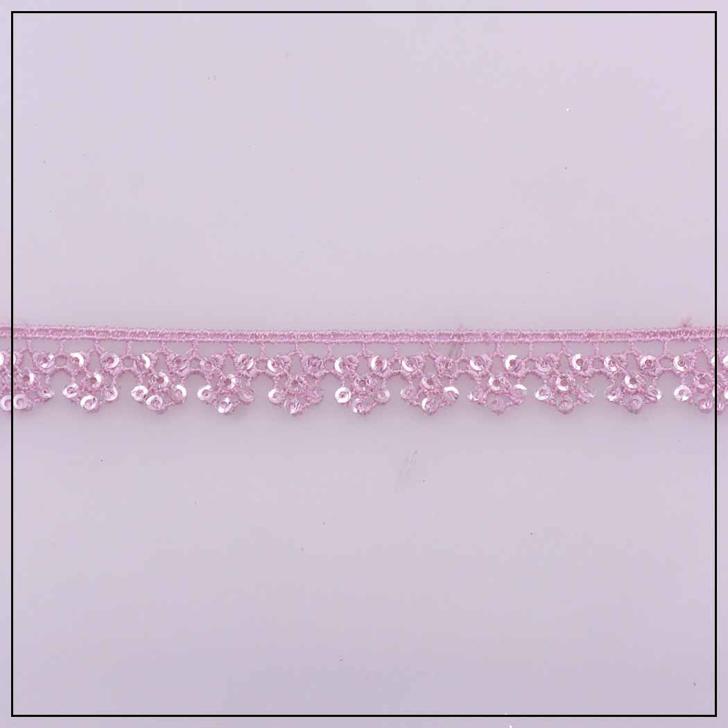 One Side Border Sequence Lace – Button Corner