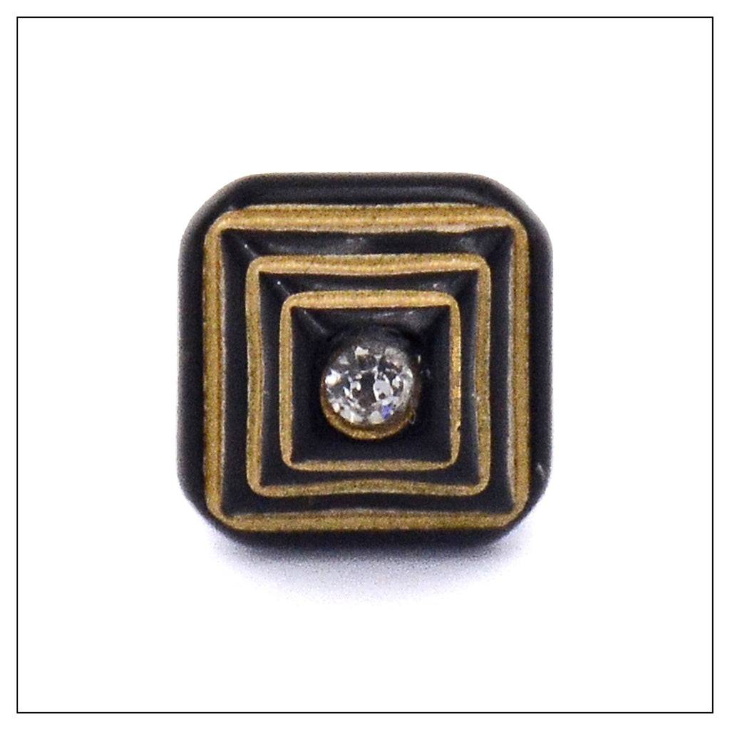 Pyramid Shape With Stone Plastic Button – Button Corner
