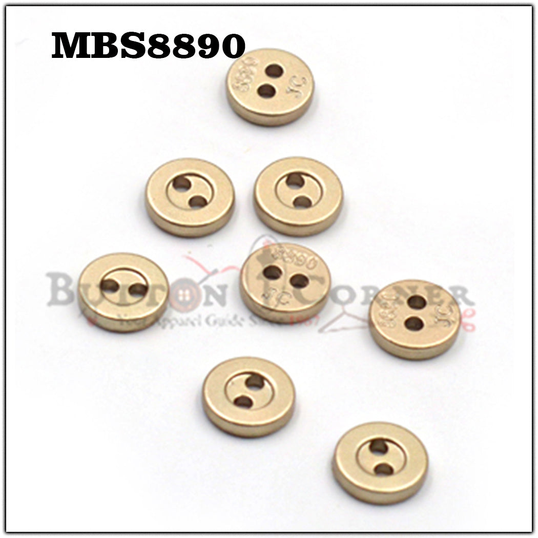 2 Hole Metal Shirt Button – Button Corner