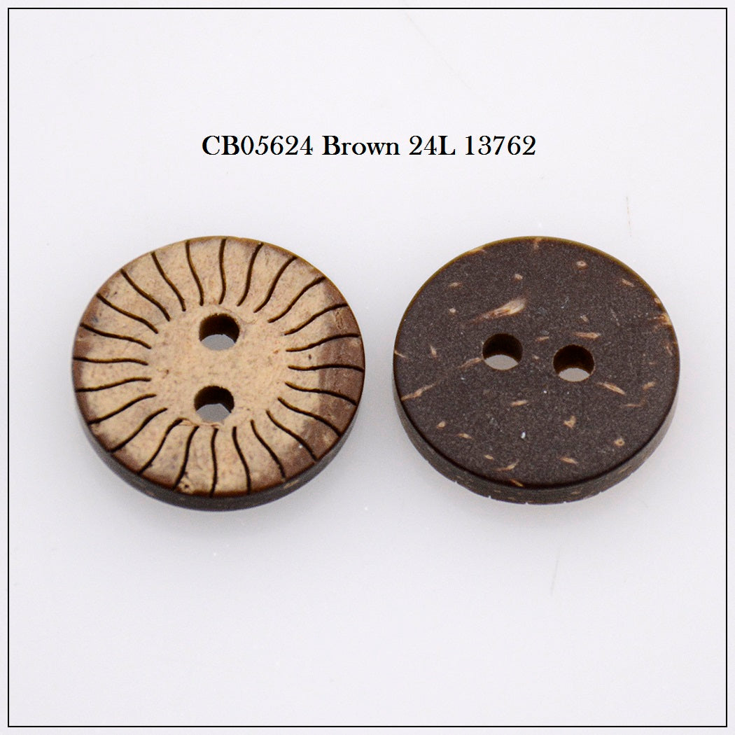 Quake Border 2 Hole Coconut Button – Button Corner