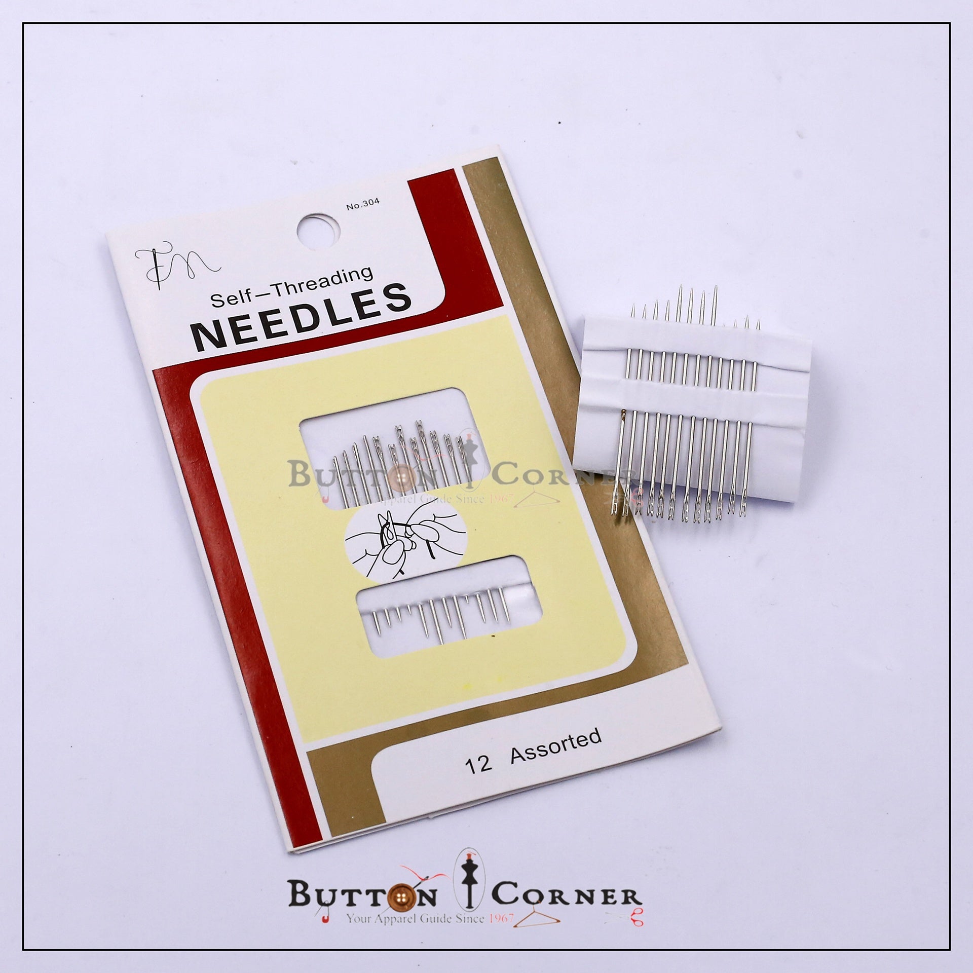Self Threading Assorted Needles – Button Corner
