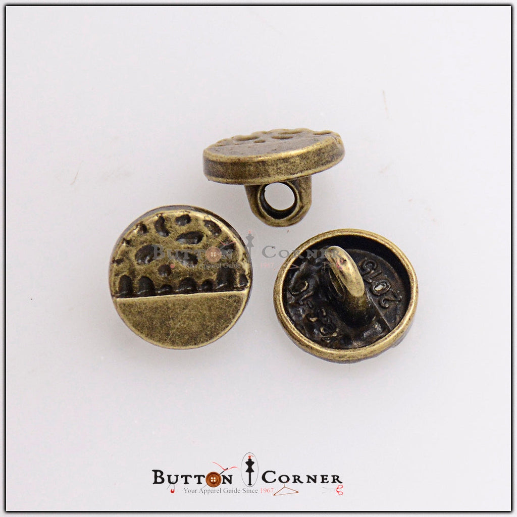 Half Moon Metal Shirt Button – Button Corner