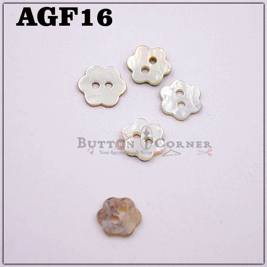 Agoya Shell Flower Shape – Button Corner