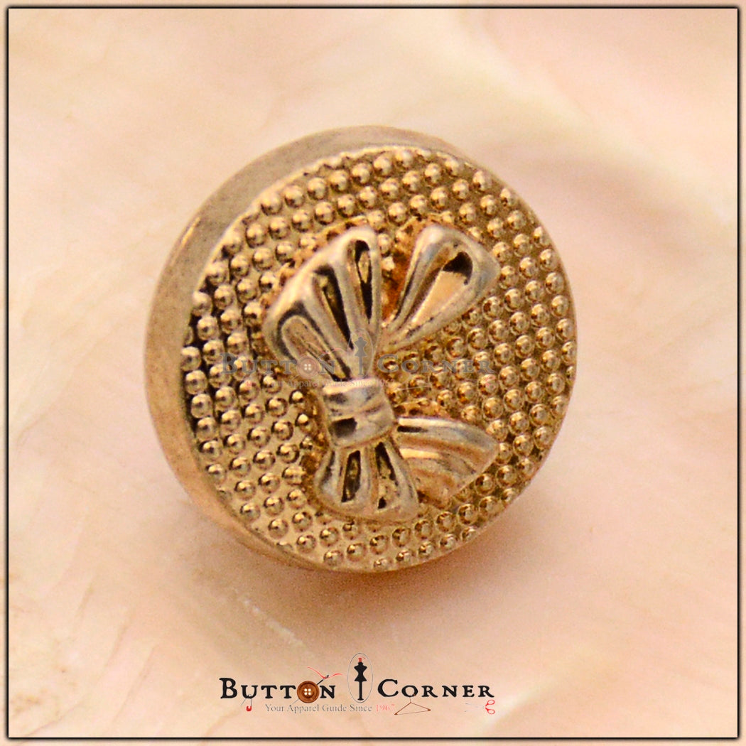 Doom Bow Embossed logo Button – Button Corner