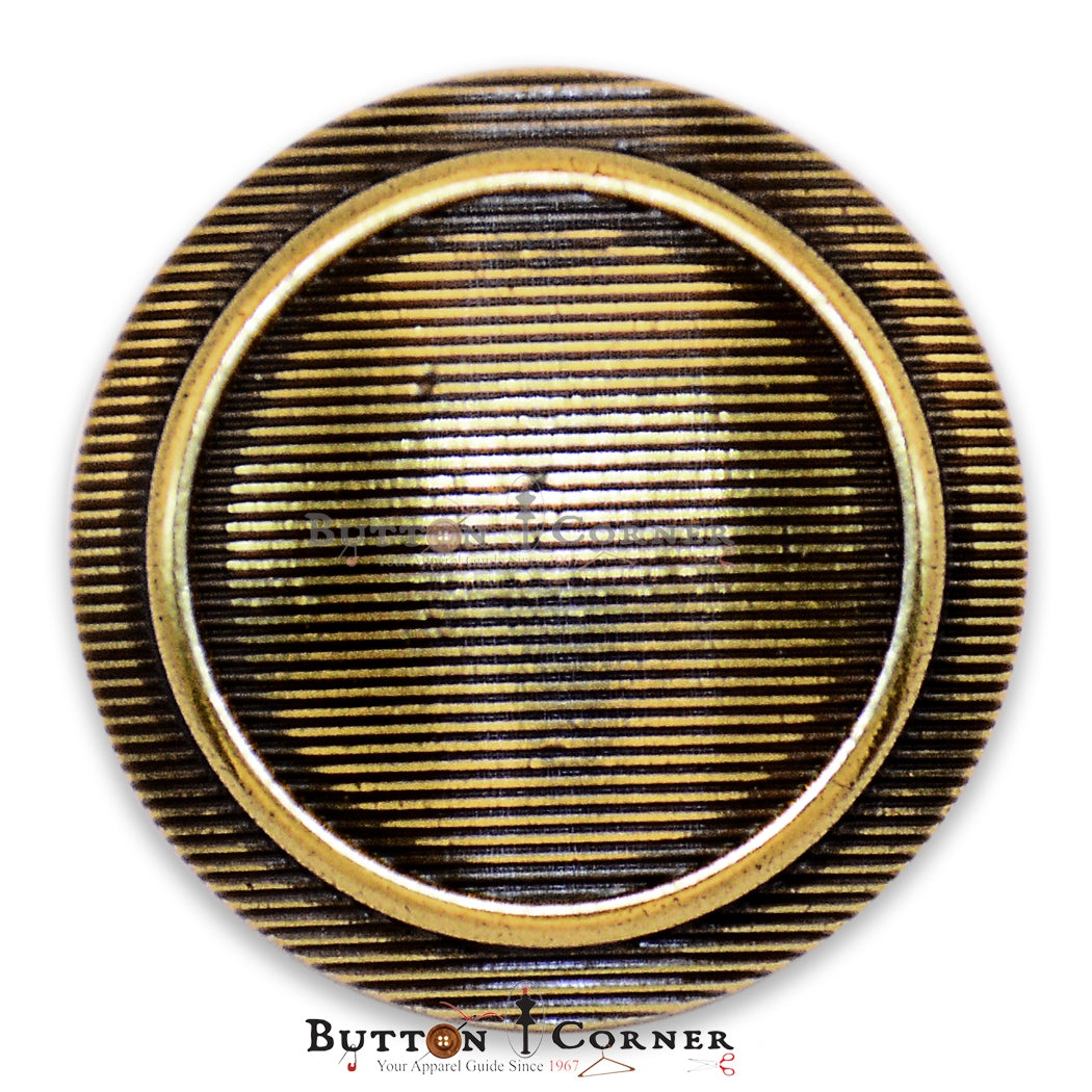 Metal Button With Border Outline – Button Corner