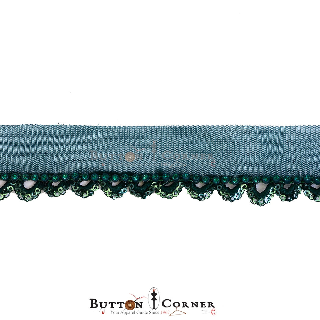 Fancy Shuttle Sequence Lace – Button Corner