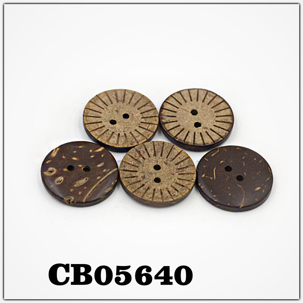 Quake Border 2 Hole Coconut Button – Button Corner