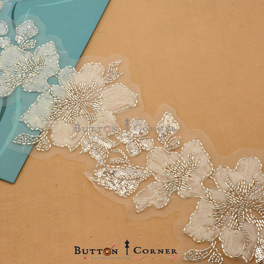 Fancy Cut Dana Sequence Lace – Button Corner