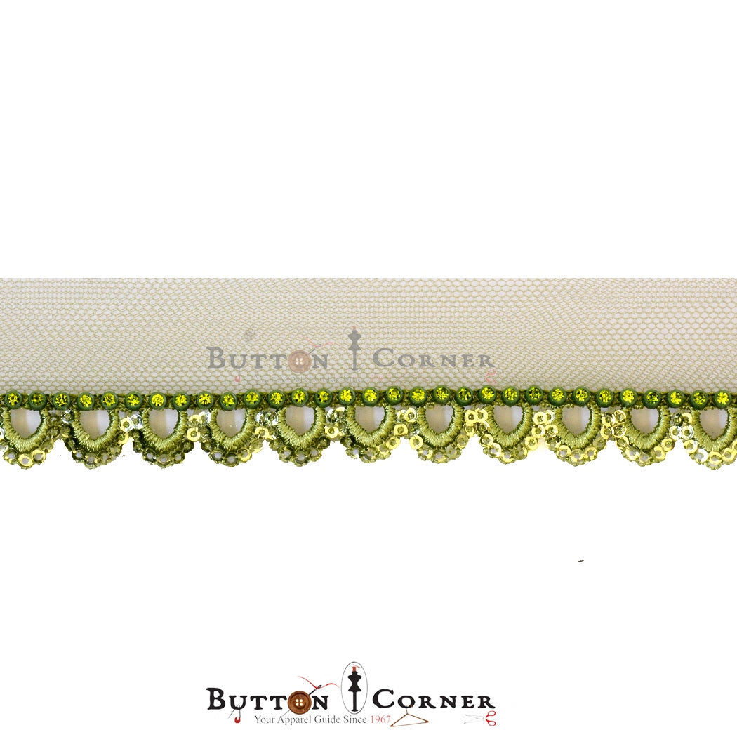 Fancy Shuttle Sequence Lace – Button Corner
