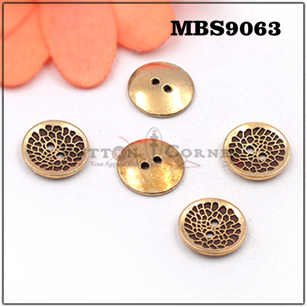 Cheetah Print 2 Hole Metal Button – Button Corner