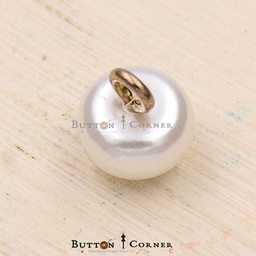 Doom Shape Pearl In Wire Button – Button Corner