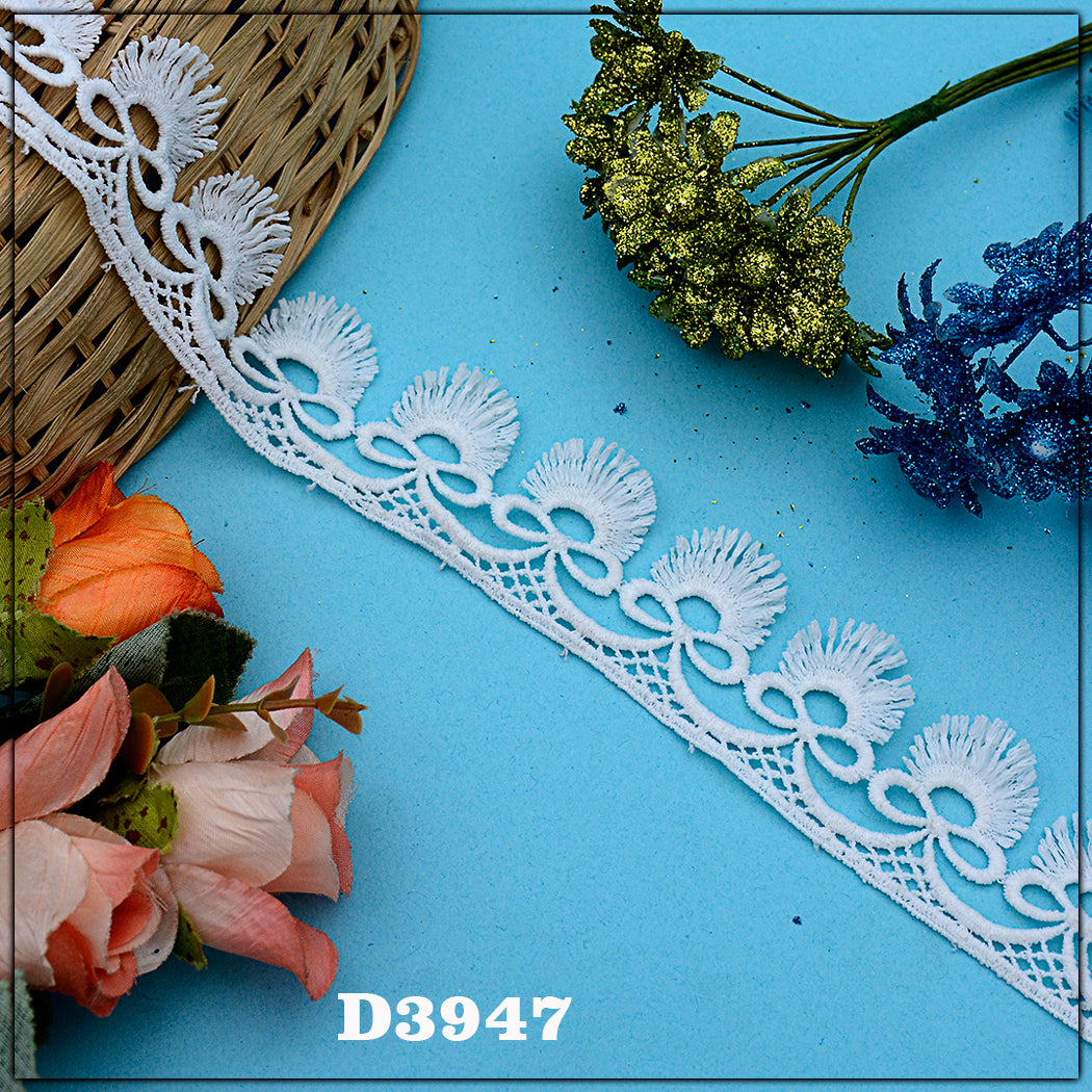 Shuttle One Side Border Lace – Button Corner