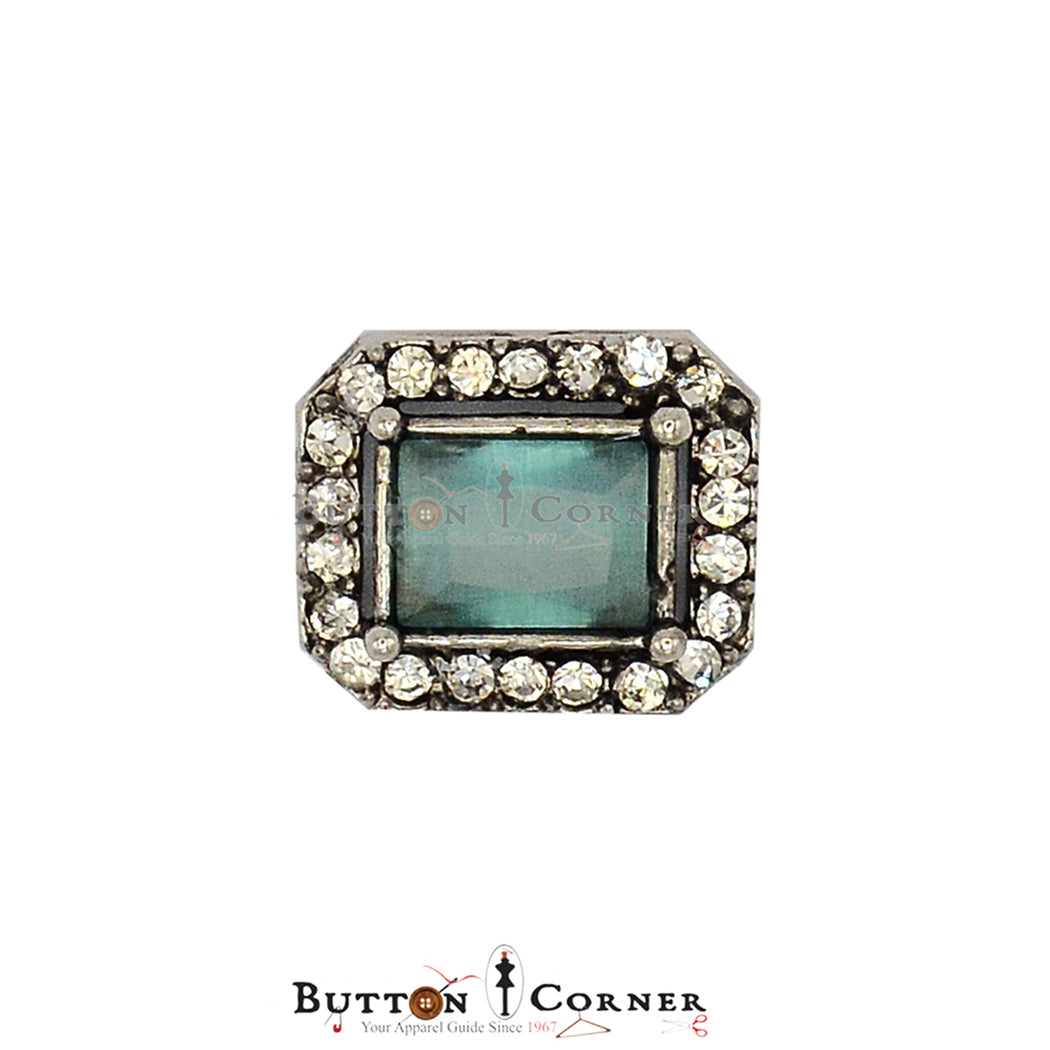 Octagon Shape Fancy Kundan Button – Button Corner