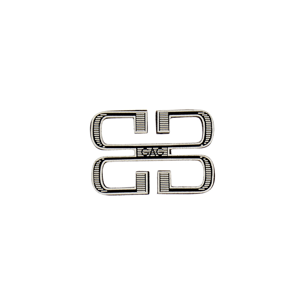 Double G Metal Hotfix Badge – Button Corner