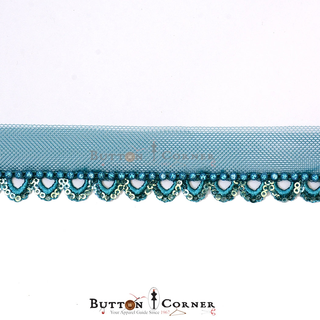 Fancy Shuttle Sequence Lace – Button Corner