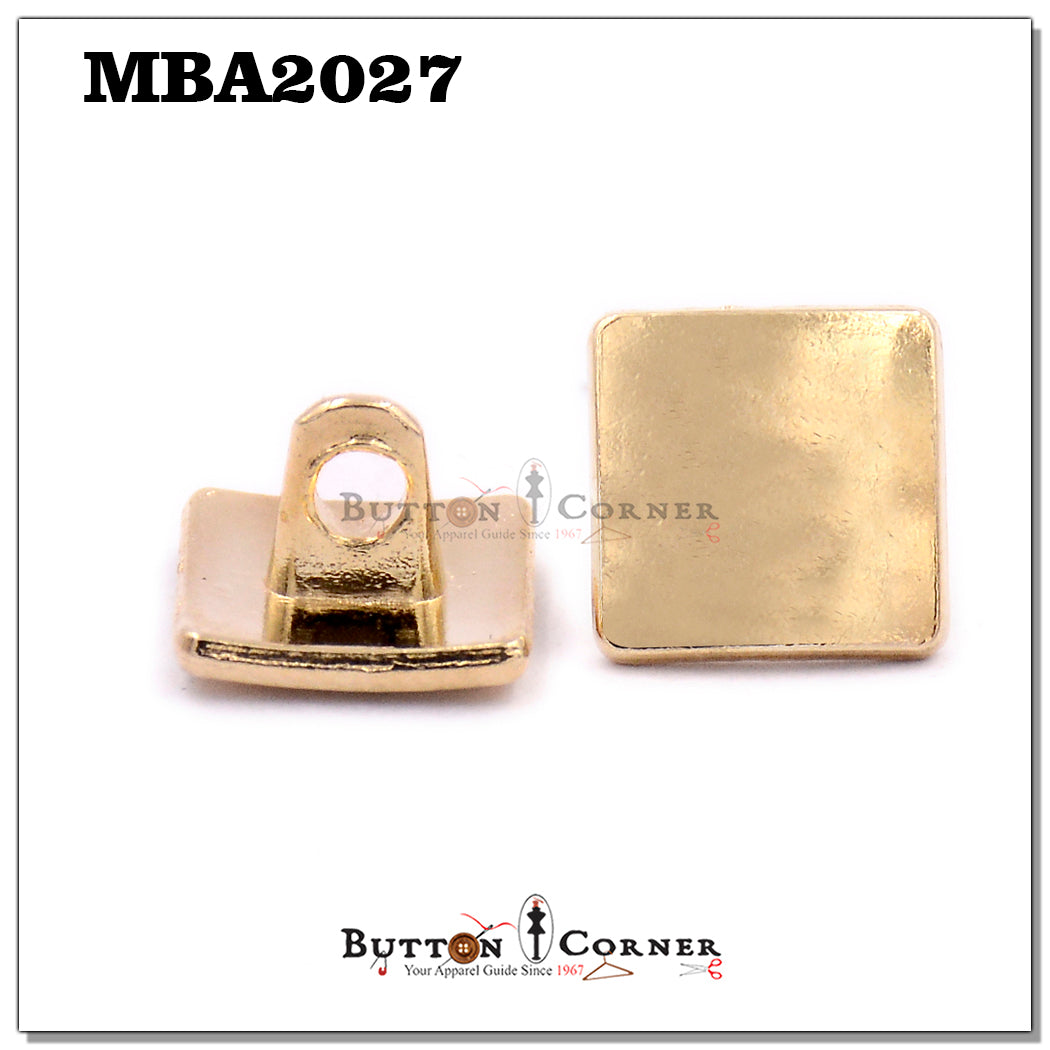 Square Shape Metal Shirt Button – Button Corner