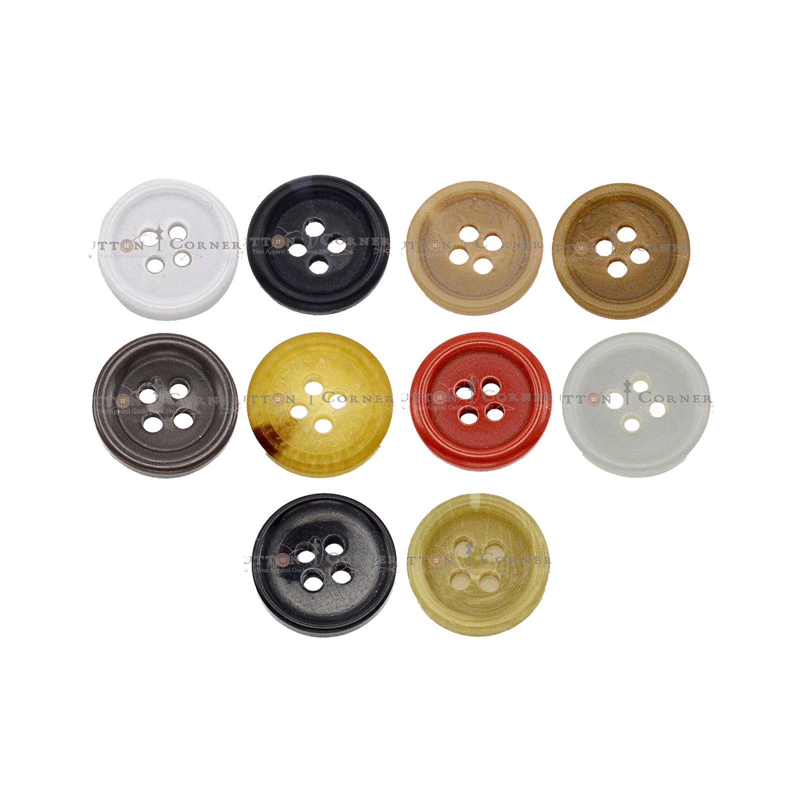 Rod Deep Shape Plastic Suiting Button – Button Corner