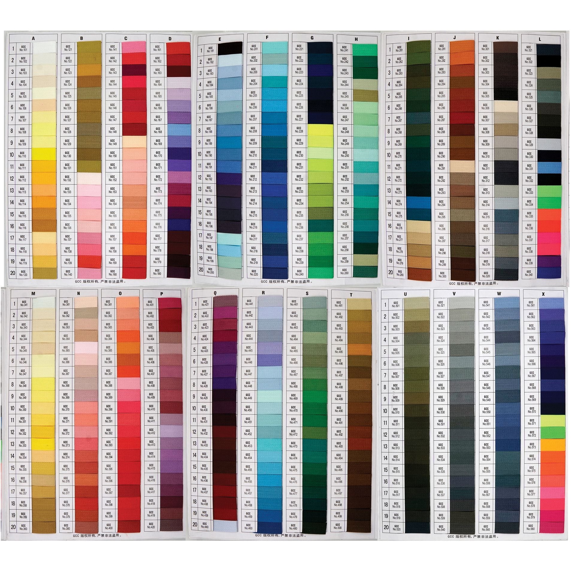 International Standard Color Card – Button Corner